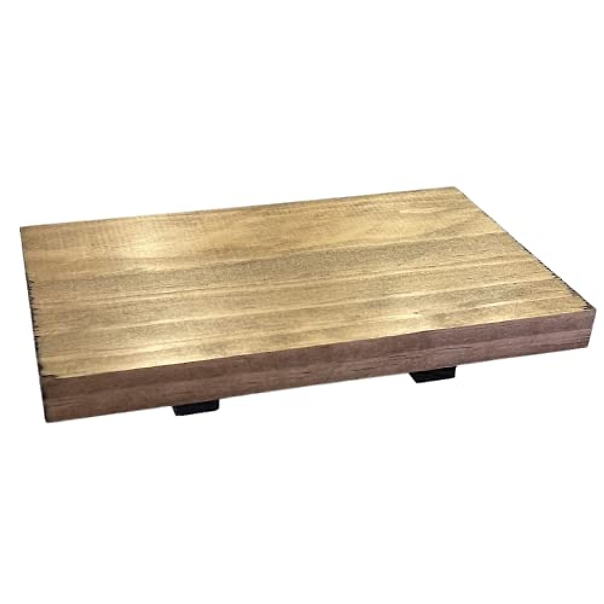 Wooden Farmhouse Tray Sink Riser Caddy - Bathroom Vanity Tray Soap Stand - Wood Riser Pedestal Stand - Wooden Display Stand - Wooden Plant Stand - Rustic Wood Tray