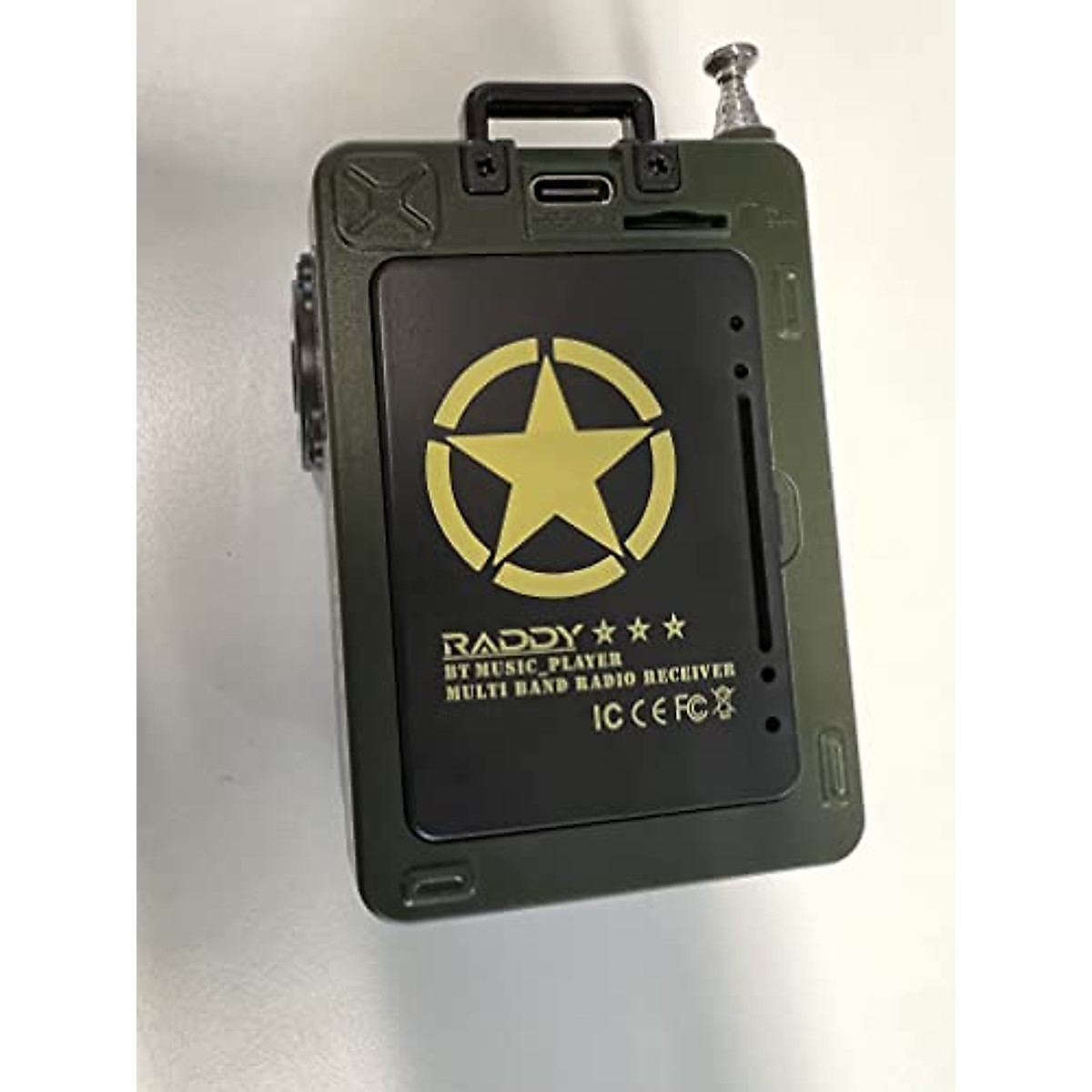 Raddy RF750 Portable Shortwave Radio AM/FM/SW/WB Receiver with Bluetooth and NOAA Alerts - Pocket Retro Mini Radio Rechargeable, w/ 9.85 Ft Wire Antenna