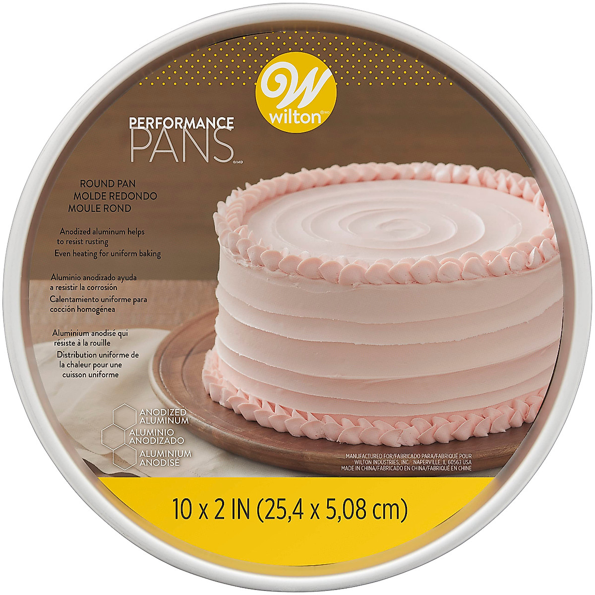 Wilton Performance Pans Aluminum Round Cake Pan, 10 x 2 in.