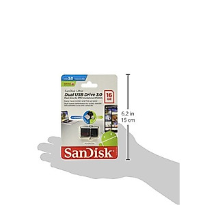 Sandisk Utlra Dual USB Drv 16 GB (SDDD2-016G-A46)