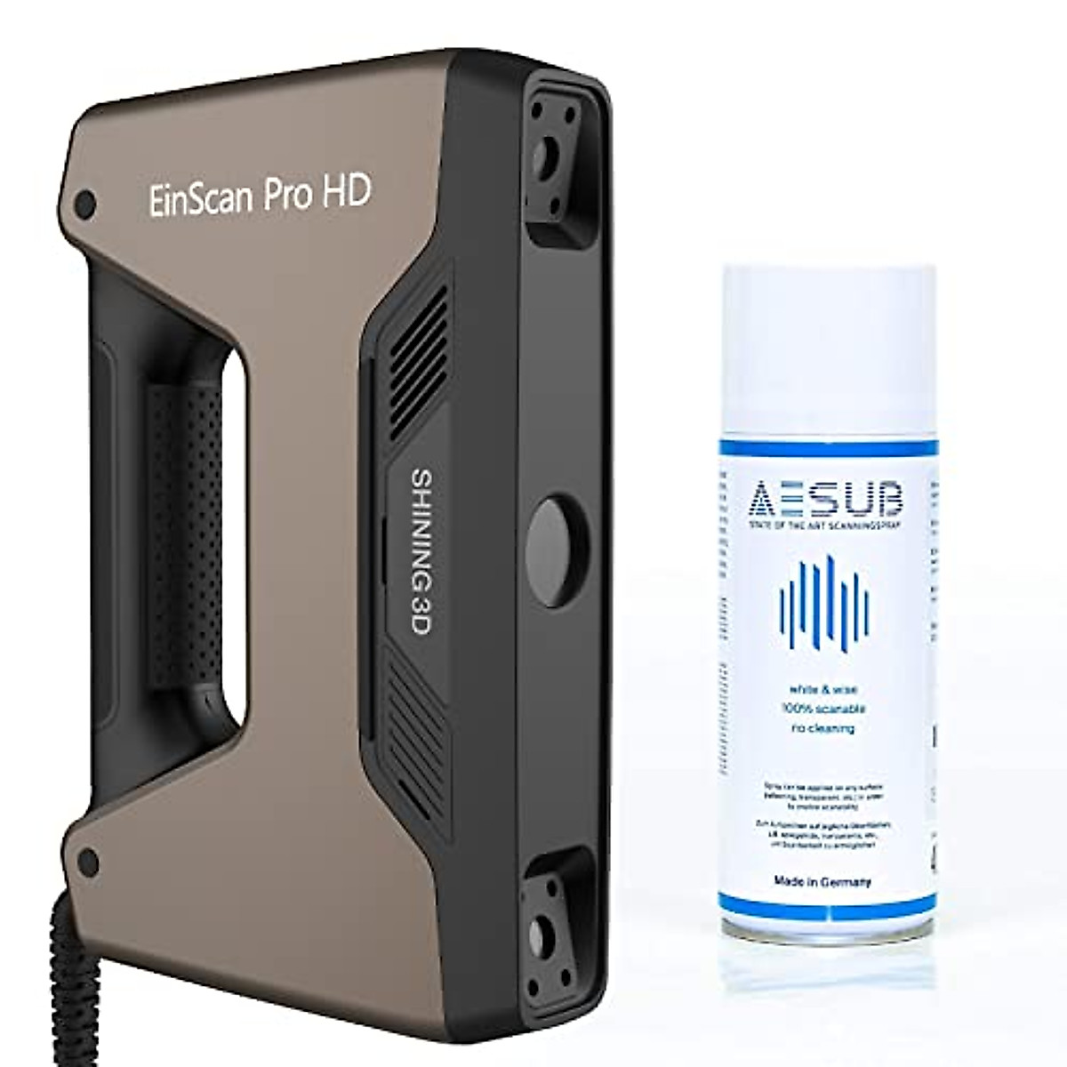 2023 EinScan Pro HD Versatility Handheld 3D Scanner with Solid Edge Shining3D Version CAD Software for Reverse Engineering, Healthcare, Manufacturing, Research, Art and Design