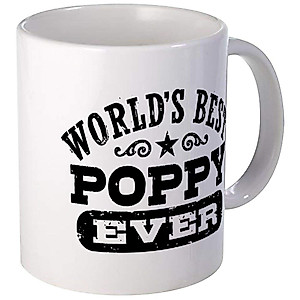 World's Best Poppy Ever Mug - Ceramic 11oz Coffee/Tea Cup Gift Stocking Stuffer