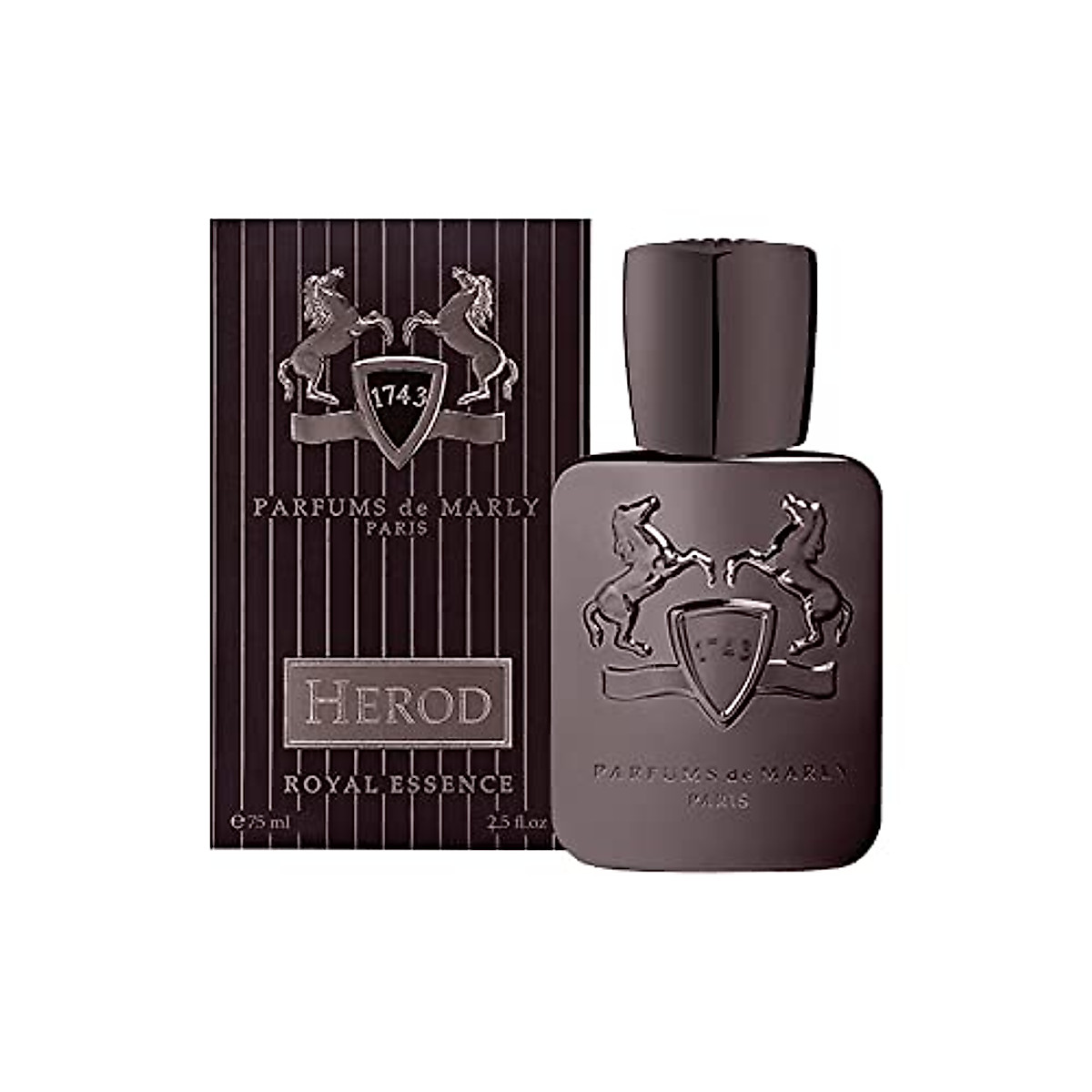 PARFUMS de MARLY - Herod - 2.5 Fl Oz - Eau De Parfum For Men - Top notes Cinnamon, Pepper - Heart notes Tobacco Leaf, Incense, Ciste, Osmanthus - Base notes Vanilla pods, Musk, Woody accord - 75ml