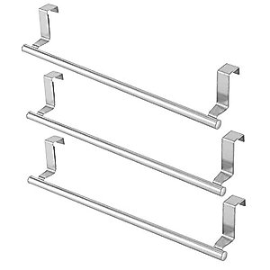 Convenience Save Space Over Door Towel Rack, Simple Cabinet Hanging Holder, Practical for Kitchen Hotel