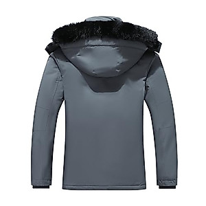 MOERDENG Women's Waterproof Winter Snow Coat Windproof Ski Jacket Hooded Snowboarding Jackets