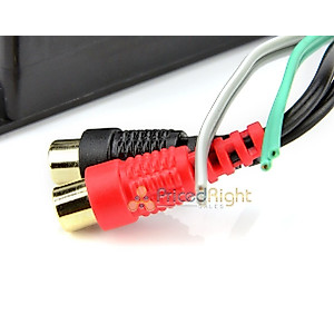 RCA Power Amp Low Level Jack Adapter Line Output Converter Car Stereo Audio