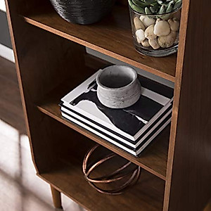 Southern Enterprises Berritza Bookcase, Walnut