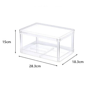 TJLSS Multifunctional Storage Rack Double Storage Rack Desktop Storage Rack Plastic Desk Storage Rack