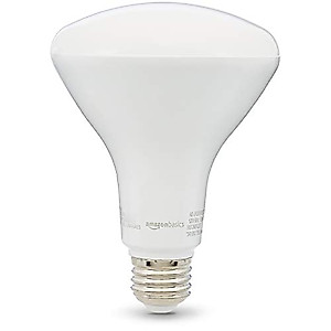 Amazon Basics BR30 LED Light Bulb, 65 Watt Equivalent, Energy Efficient 11W, E26 Standard Base, Soft White 2700K, Dimmable, 10,000 Hour Lifetime , 6-Pack