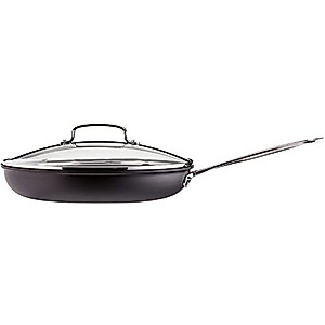 Cuisinart 12-Inch Skillet, Nonstick-Hard-Anodized with Glass Cover, 622-30G