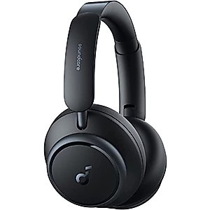 soundcore by Anker Space Q45 Adaptive Noise Cancelling Headphones, Reduce Noise by Up to 98%, Ultra Long 50H Playtime, App Customization, Hi-Res Sound with Details, Bluetooth 5.3, Traveling (Renewed)