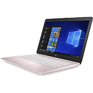 HP Stream 14inch HD(1366x768) Display, Intel Celeron N4000 Dual-Core Processor, 4GB RAM, 32GB eMMC, HDMI, WiFi, Webcam, Bluetooth, Win10 S, Rose Pink (Renewed)