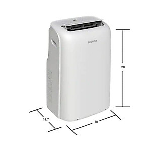 Toshiba RAC-PD1013CWRU 300 Sq.ft. Smart 3-1 Portable Air Conditioner (Renewed)