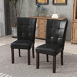 FIQHOME 6-Piece Set with one Faux Marble Dining Table,4 Upholstered PU Leather Chairs and 1 Bench,Perfect for Kitchen, Breakfast Nook, Bar, Living Room,Black