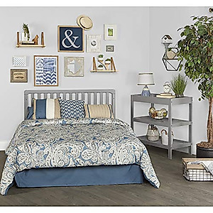 Dream On Me Ridgefield 5-in-1 Convertible Crib in Storm Grey, Greenguard Gold Certified