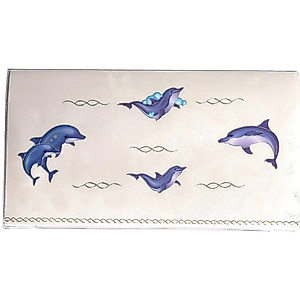 3 Year 2024 2025 2026 Bling Glitter Pocket Calendar Planner with Note Pad (Dolphin 3)