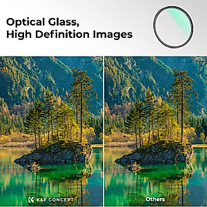 K&F Concept 82mm MCUV Lens Protection Filter 18 Multi-Coated Camera Lens UV Filter Ultra Slim with Cleaning Cloth (K-Series)