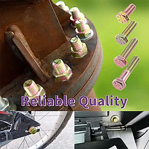 Swpeet 240Pcs 1/4-20 5/16-18 3/8-16 12 Sizes Grade 8 USS Nut Bolts Assortment Kit, Heavy Duty Bolt Nut and Washer Assortment Coarse Thread Hex Head Cap Screws Bolt Flat and Lock Washer