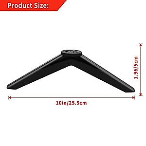 notiela TV Stand Compatible with TCL ROKU Smart TV, Base Stand for TCL 40in 43in 55in Roku TV, TV Stand Legs for TCL Roku TV with Screws (Black)