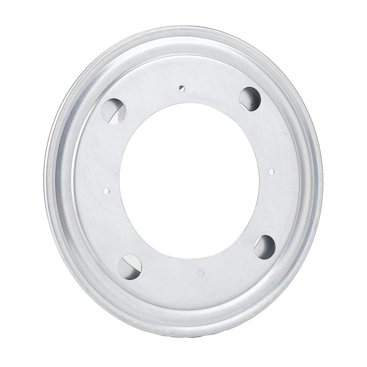 Rotating Swivel Turntable Plate Heavy Duty Round Shape Galvanized Lazy Susan Bearing for Kitchen Shelves Book(8 inch-Sliver)
