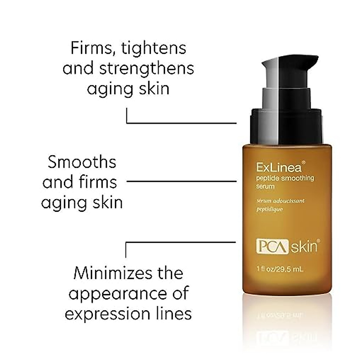 PCA SKIN ExLinea Peptide Smoothing Face Serum, Spot Treatment for Face Serum, Firms Aging Skin, 1.0 fl oz Pump