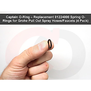 Captain O-Ring – Replacement 01224000 Spring O-Rings for Grohe Pull Out Spray Hoses/Faucets (4 Pack)