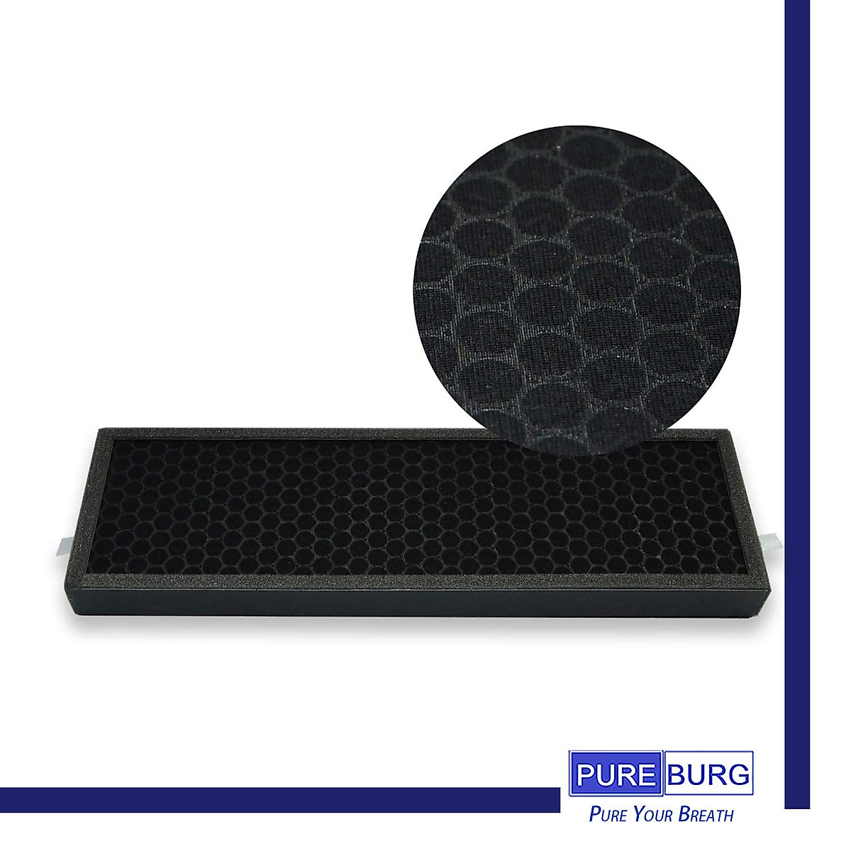 PUREBURG T500 Replacement True HEPA Filter Set Compatible with Alen T500 Air Purifier, Cooking Odor & Voc's Remove version,2-Pack