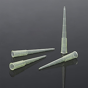 Four E's Scientific 200ul Pipette Tips Pipettor 1000pcs Yellow Universal Pipette Tips Polypropylene (PP) Non-pyrogenic, DNAse/RNAse Free