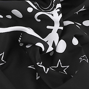 ARFBEAR Sun and Moon Tapestry, Burning Sun with Stars Psychedelic Popular Mystic Wall Hanging Tapestry Black and White Beach Blanket (Large-79 x 59 in),Dormitory