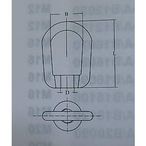 US STAINLESS Stainless Steel 316 Type 804 US Shape Lifting Eye Nut 1/4" UNC Marine Grade Pitch of 20