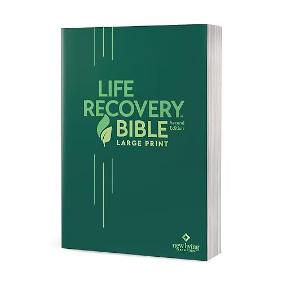 Tyndale NLT Life Recovery Bible (Large Print, Softcover) 2nd Edition - Addiction Bible Tied to 12 Steps of Recovery for Help with Drugs, Alcohol, Personal Struggles - With Meeting Guide