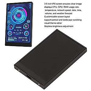 Hosi PC Temperature Display Screen, Detailed Information PC CPU Data Monitor for CPU