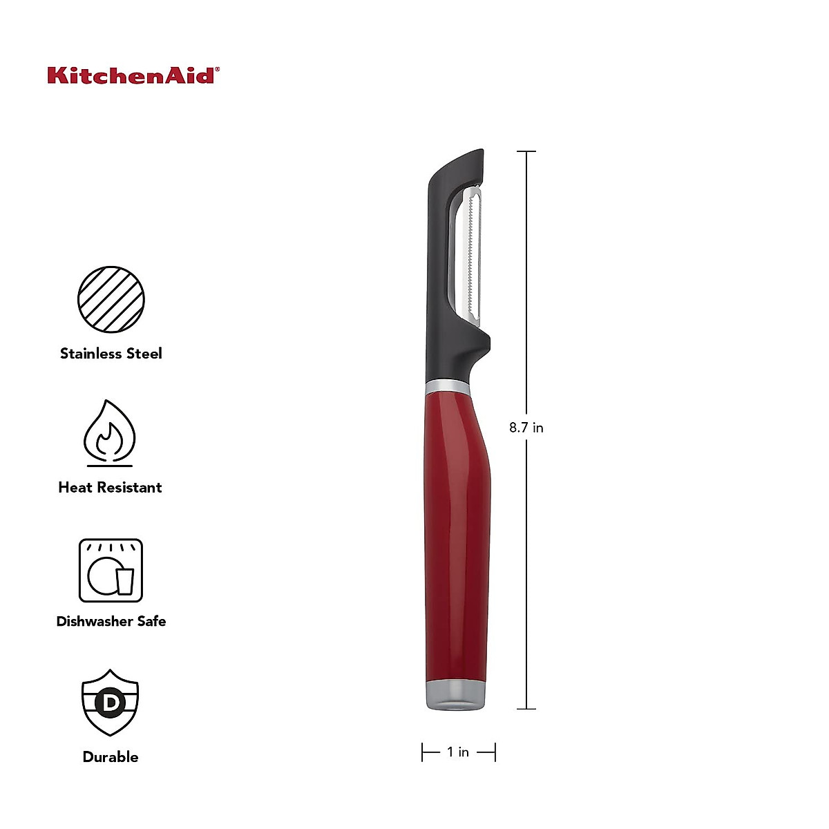 KitchenAid Classic Euro Peeler, One Size Red 2