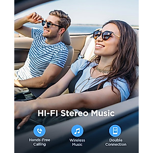 JOYROOM Bluetooth 5.3 Car Adapter [ENC Noise Cancellation] AUX Bluetooth Receiver for Car 3.5mm Jack Kit with Built-in Microphone Aux Input for Car Speaker/Hands-Free Call/Home Stereo/Wired Headphones