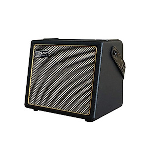 Acoustic Guitar Amplifier, 30 Watt Bluetooth Speaker Rechargeable Portable Acoustic Guitar Amp with Reverb Chorus Effect,3 Inputs, Black