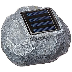 Kole Imports OL376 Solar Powered LED Garden Rock Light