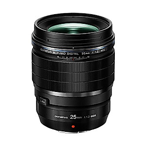 OM SYSTEM OLYMPUS M.Zuiko Digital ED 25mm F1.2 PRO For Micro Four Thirds System Camera, Ultra Bright F1.2 lens, Weather Sealed Design, MF Clutch, L-Fn Button
