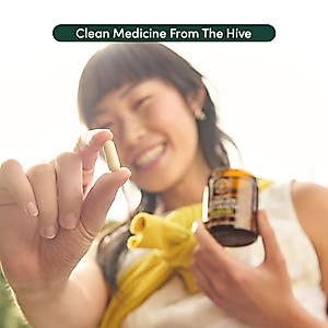 Beekeeper's Naturals Complete Gut Health, 3-in-1 Prebiotic, Postbiotic, Probiotics for Digestive Health & Bloating Relief for Women & Men, Propolis Powered, Gluten-Free Vegan Capsules, 60ct