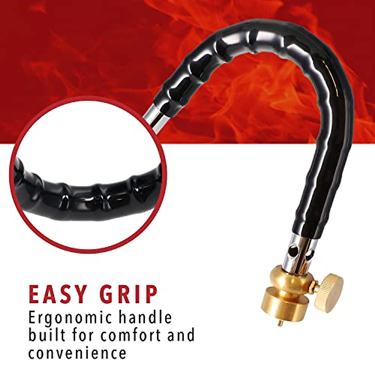 Gas One Propane Torch for 1lb Propane Tank with Auto Ignition - Used for Weed Burner and Flamethrower (14-16.4oz propane tanks)