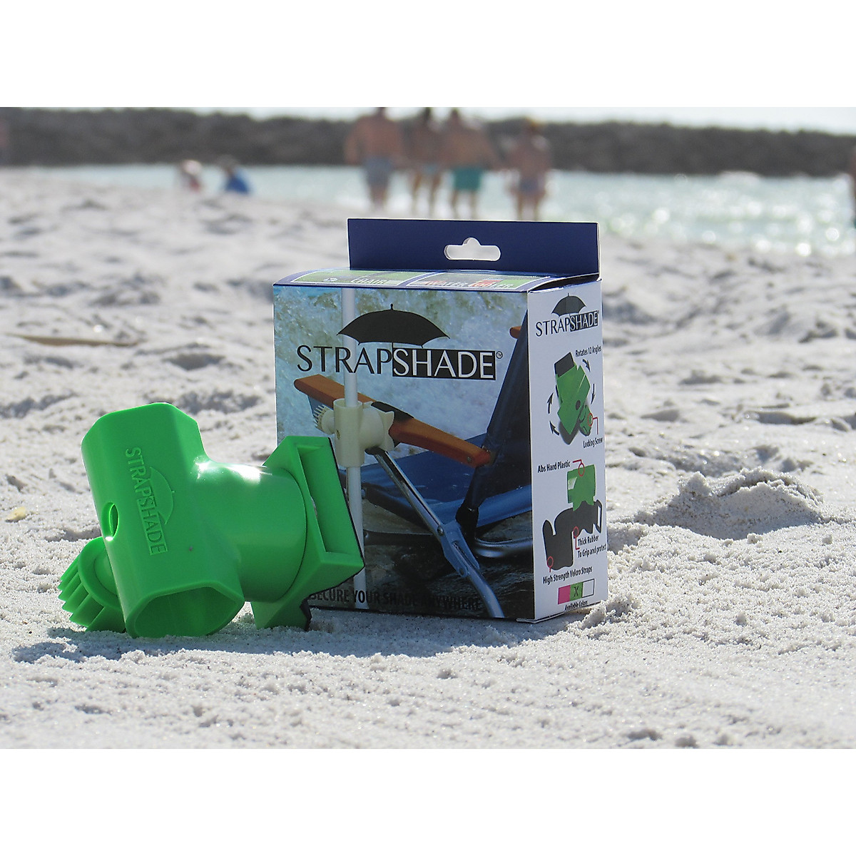 Beach Umbrella Anchor Mount Strap Shade (Color: Pink , White , or Green) (Pink)