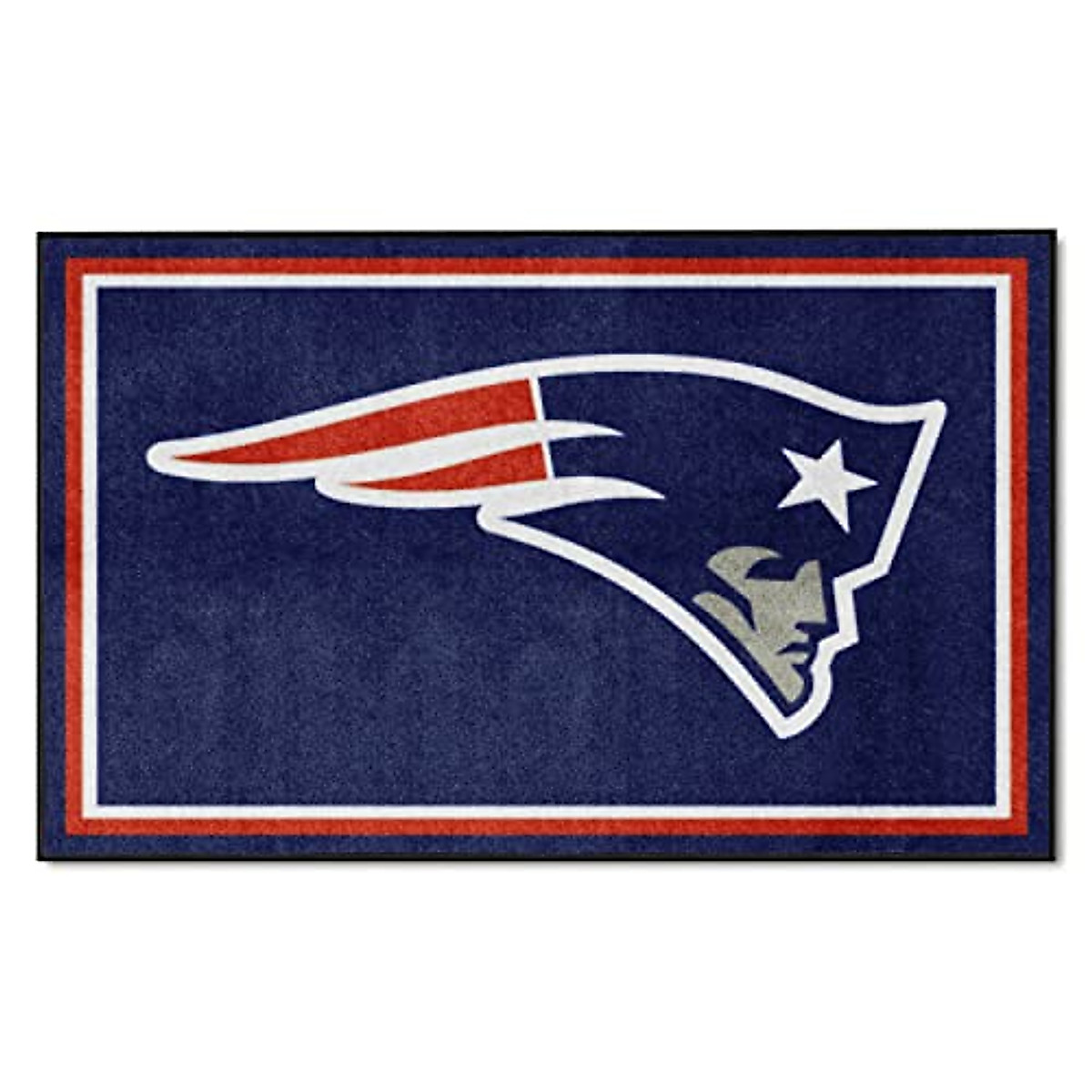 FANMATS 6268 New England Patriots 4ft. x 6ft. Plush Area Rug