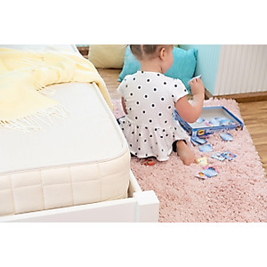 Naturepedic 2-in-1 Organic Kids Mattress - Full Mattress with Quilted Top and Waterproof Layer - Firm Mattress for Kids - Universal Comfort Mattress for Trundle Bed and Bunk Bed