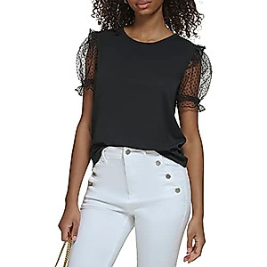 Karl Lagerfeld Paris Women's Knit, Black