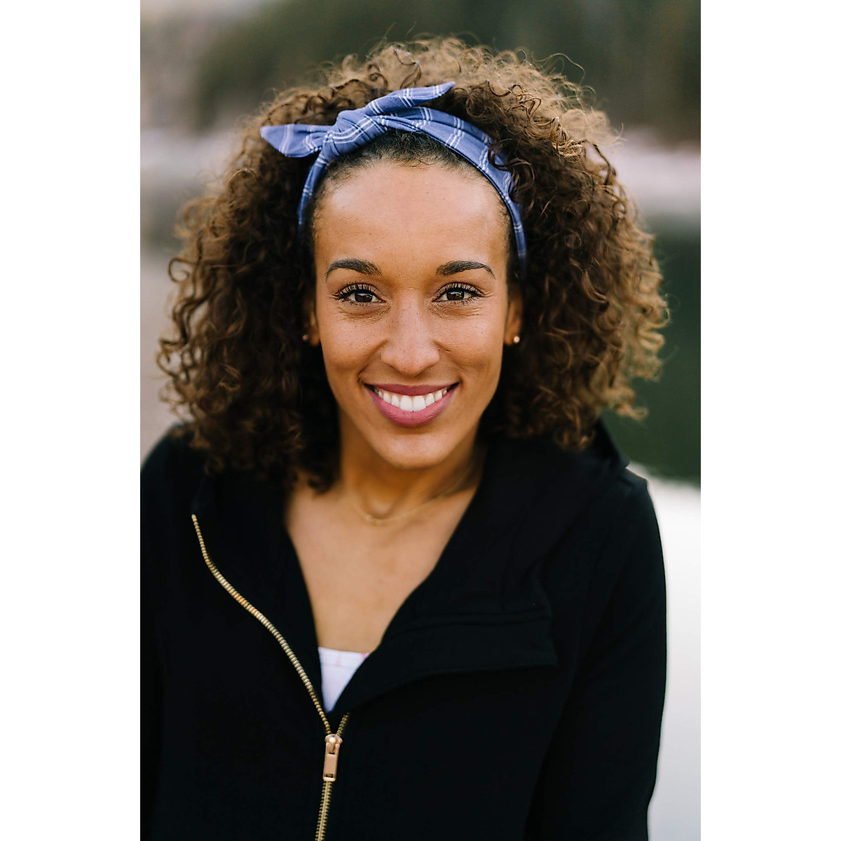 Maven Thread Women's No-Slip Sweat-Wicking Bow Headbands for Exercise and Yoga, 2-Pack, Yellow and Blue (Sunny)