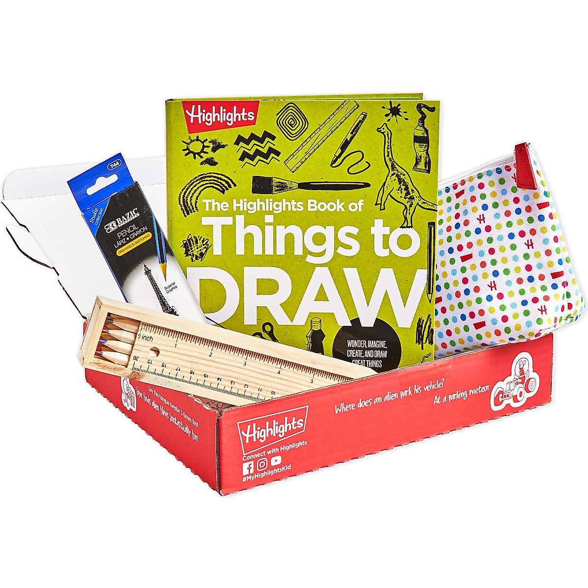 Highlights for Children Book of Things to Draw Activity Kit, Young Artist Set for Kids Ages 7+