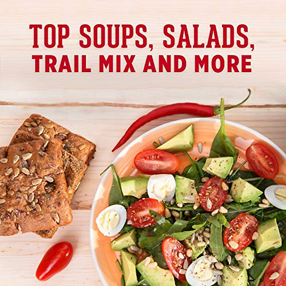 DAVID Roasted and Salted Original Sunflower Kernels, 3.75 oz, 12 Pack