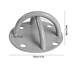 Heavy Duty Iron Swing Hangers Wooden Sets Playground Porch Indoor Outdoor & Hanging Snap Hooks Silver