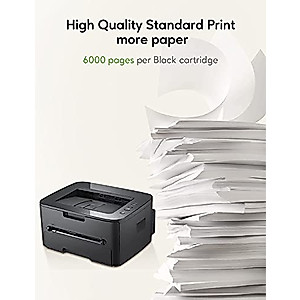 Compatible Toner Cartridges Replacement for Samsung 105L MLT-D105L MLT105L use with Samsung ML-2525W ML-2525 ML-2545 ML-1915 SCX-4623F SCX-4623FW SCX-4623FN SF-650 SF-650P Printer (2 Black)