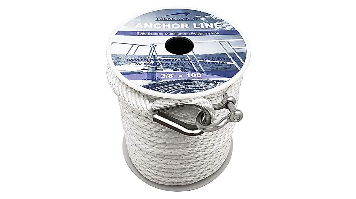 Young Marine 3/8" x 100' Braided Anchor Rope