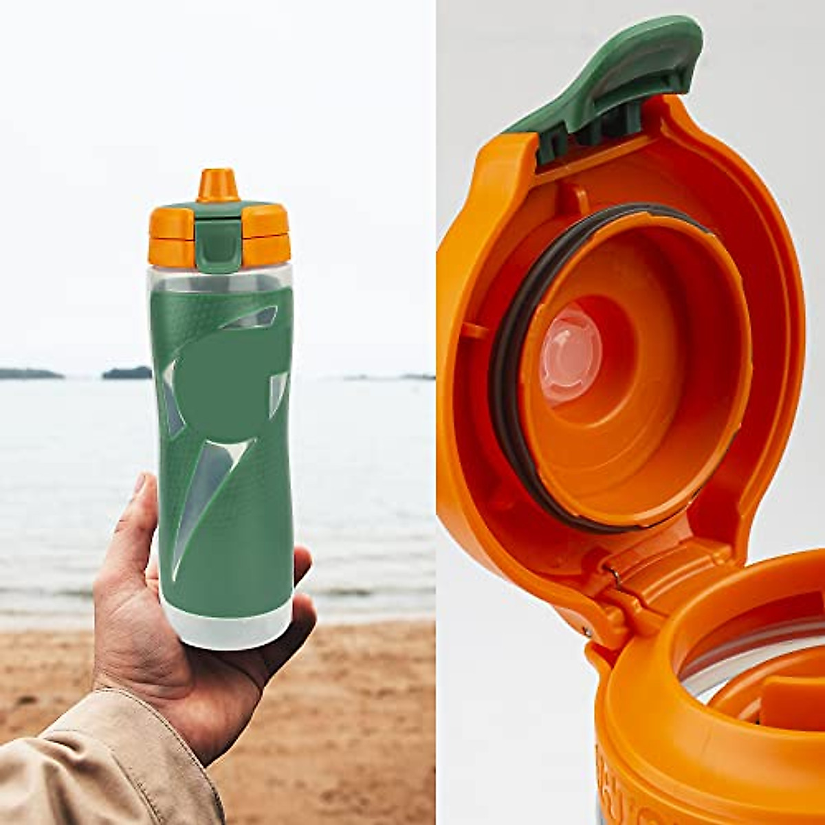 5 Pack Replacement Seal Gasket Compatible with Gatorade Gx Hydration System Water Bottle, Silicone Lid Seals Replacement for Gatorade Gx Pods